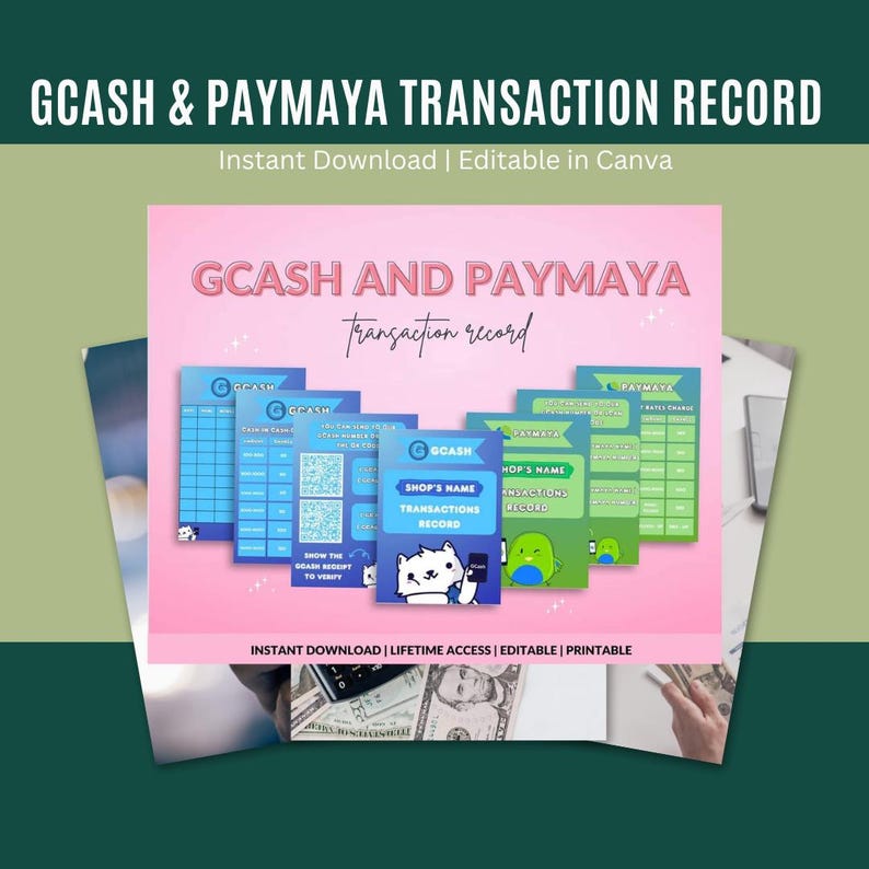 Gcash & Paymaya Transaction Record - Etsy
