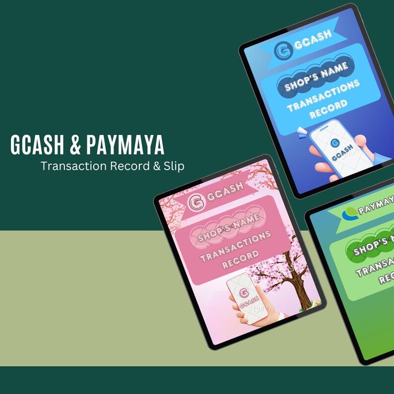 Gcash & Paymaya Transaction Record - Etsy