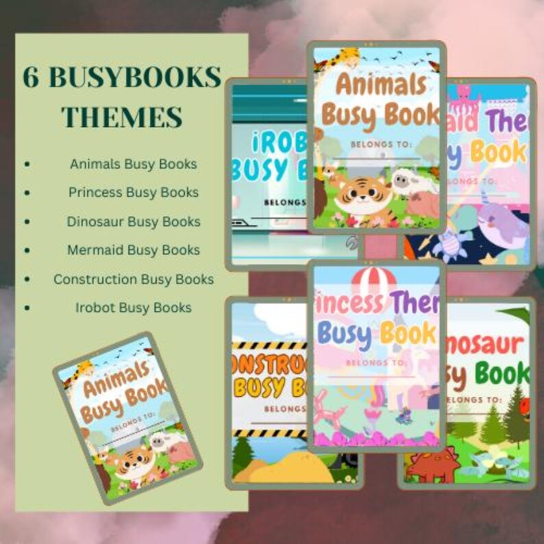 Busy Book for Kids Printable & Editable in Canva - Etsy