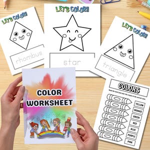 Color Worksheet for Kids – Learning Colors Printable for Preschool ...