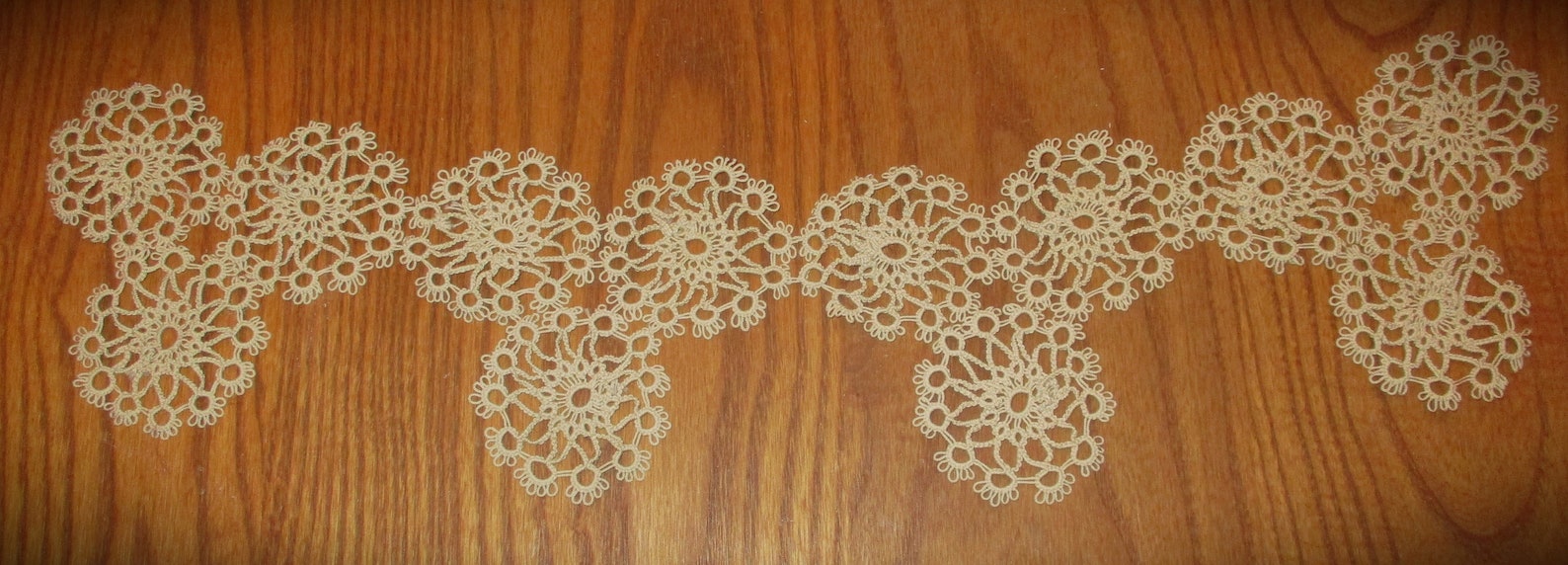 Vintage Antique Tatting Tatted Lace Ecru Round Medallion Crazy Quilt ...