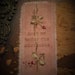 Hand Stamped Sweet Rose Ticking Tea Dyed Ribbon With Love Junk Journal ...