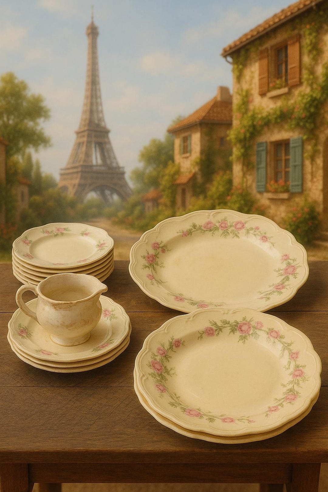Vintage Rose China Tea Set – Shabby Chic Elegance for Afternoon Tea or ...