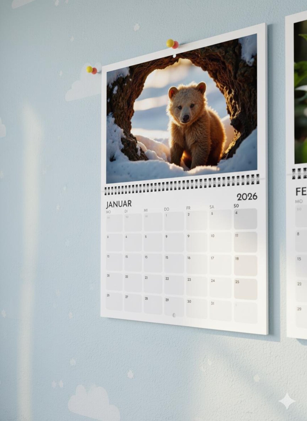 2026 Nature & Forest Animals Wall Calendar | Animal-loving Monthly ...