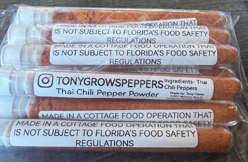 Thai Chili Hot Pepper Powder: Homegrown Fiery Spice - Etsy
