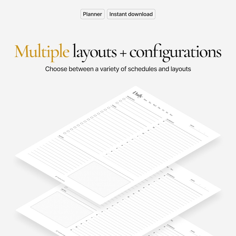 Daily Planning Template for Remarkable, Supernote, Kindle Scribe | A5 ...