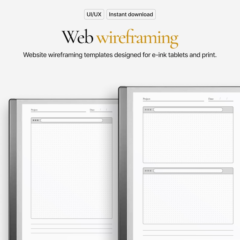 Website Wireframe Template | 3 Layouts for UX Design | Remarkable ...