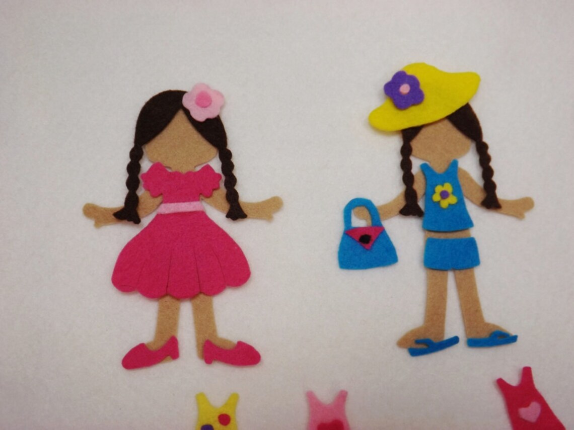 Paper Doll Felt Board Set 62 Pieces - Etsy