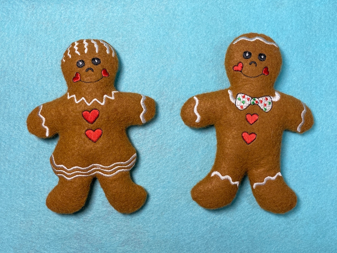 Gingerbread Man Stuffy, Gingerbread Man Stuffie, Felt Gingerbread Man ...