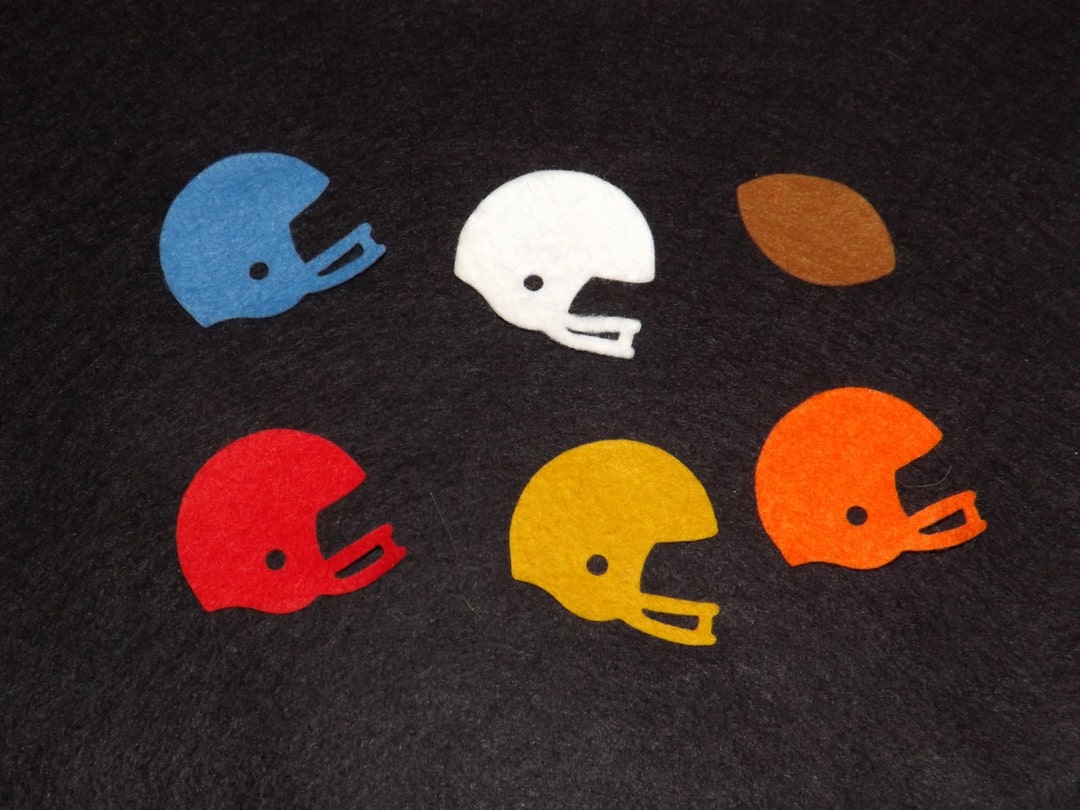 Football Helmets and Football Felt Die Cuts. Order of 10 Each - Etsy