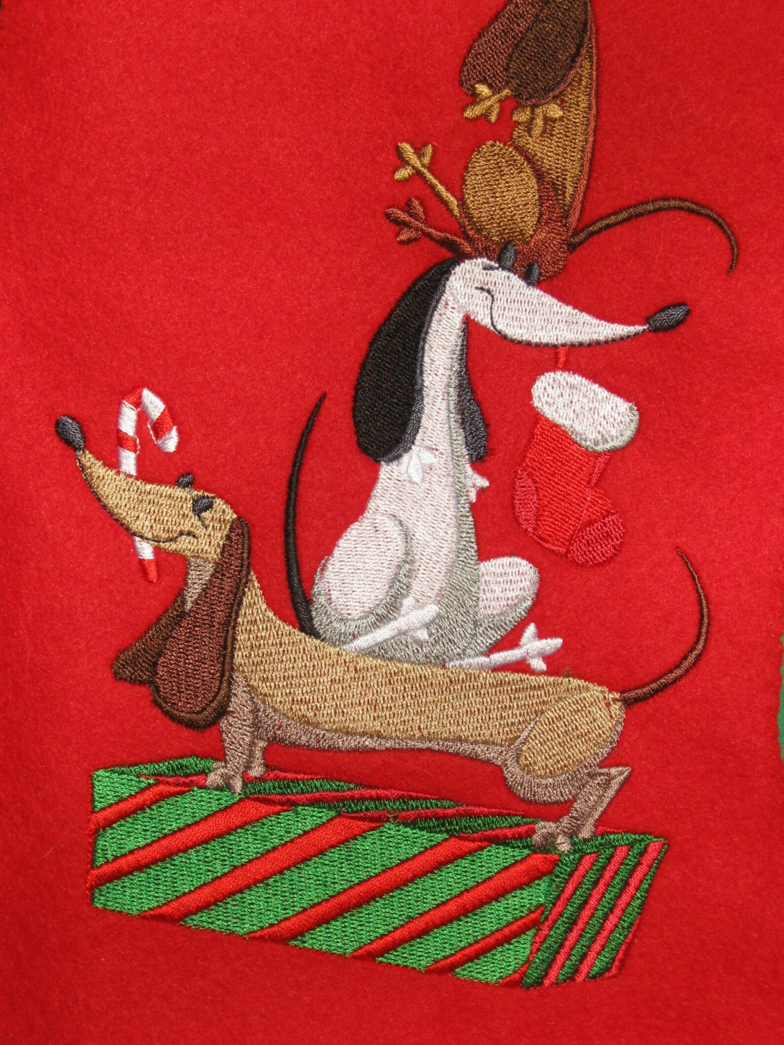 Dachshund Christmas Stocking / Personalized Holiday/ Home Decor/ Family ...