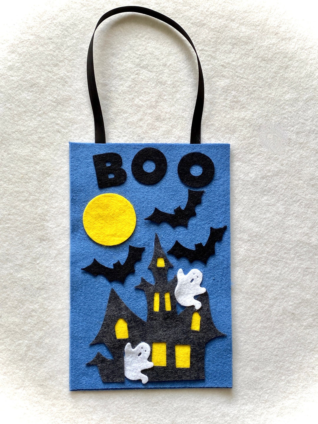 Halloween Door Hanger, Halloween Kit, Haunted House, Halloween Craft ...