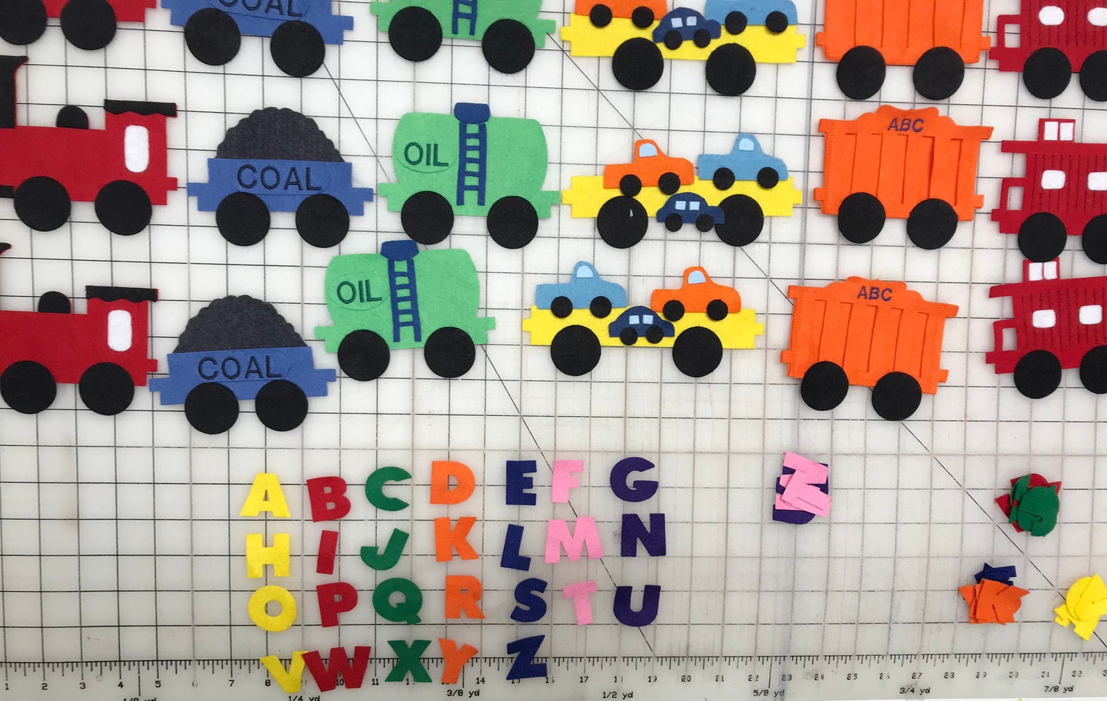 Alphabet Train Felt Board Set Montessori Toys Toddler - Etsy