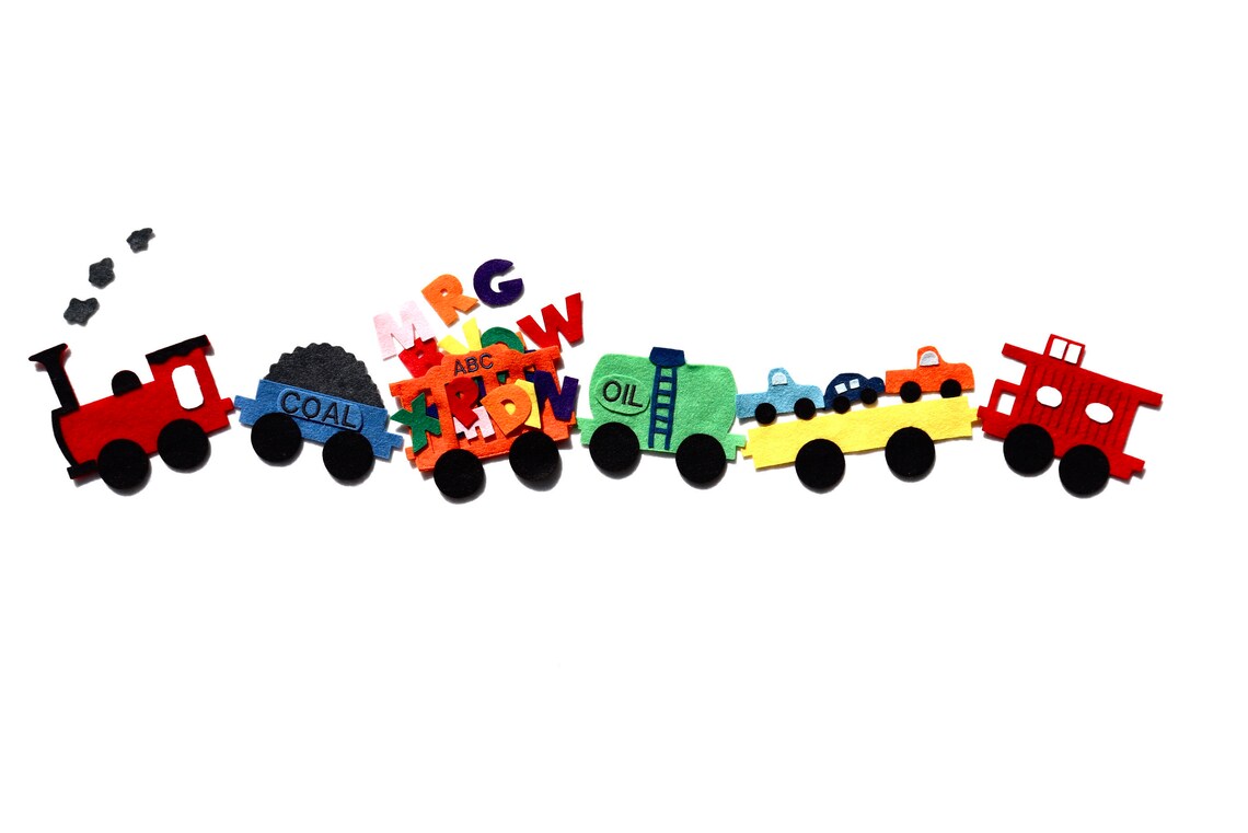 Alphabet Train Felt Board Set Montessori Toys Toddler - Etsy