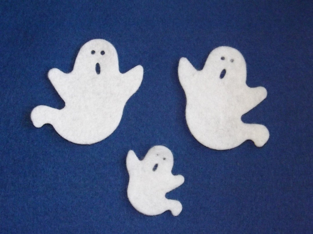 Felt Die Cut Ghosts 6 Sets of 3 - Etsy