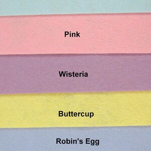 Wool Felt Sheets// Pastel Collection //6 Sheets //wool Blend Felt// - Etsy