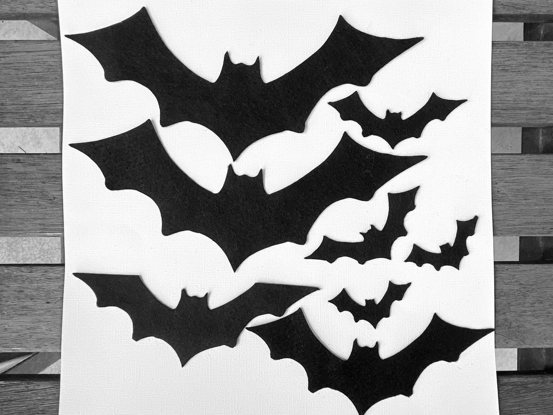 Bat Felt Board Set, Bat Set, Halloween Bats, Felt Bats, DIY Halloween ...