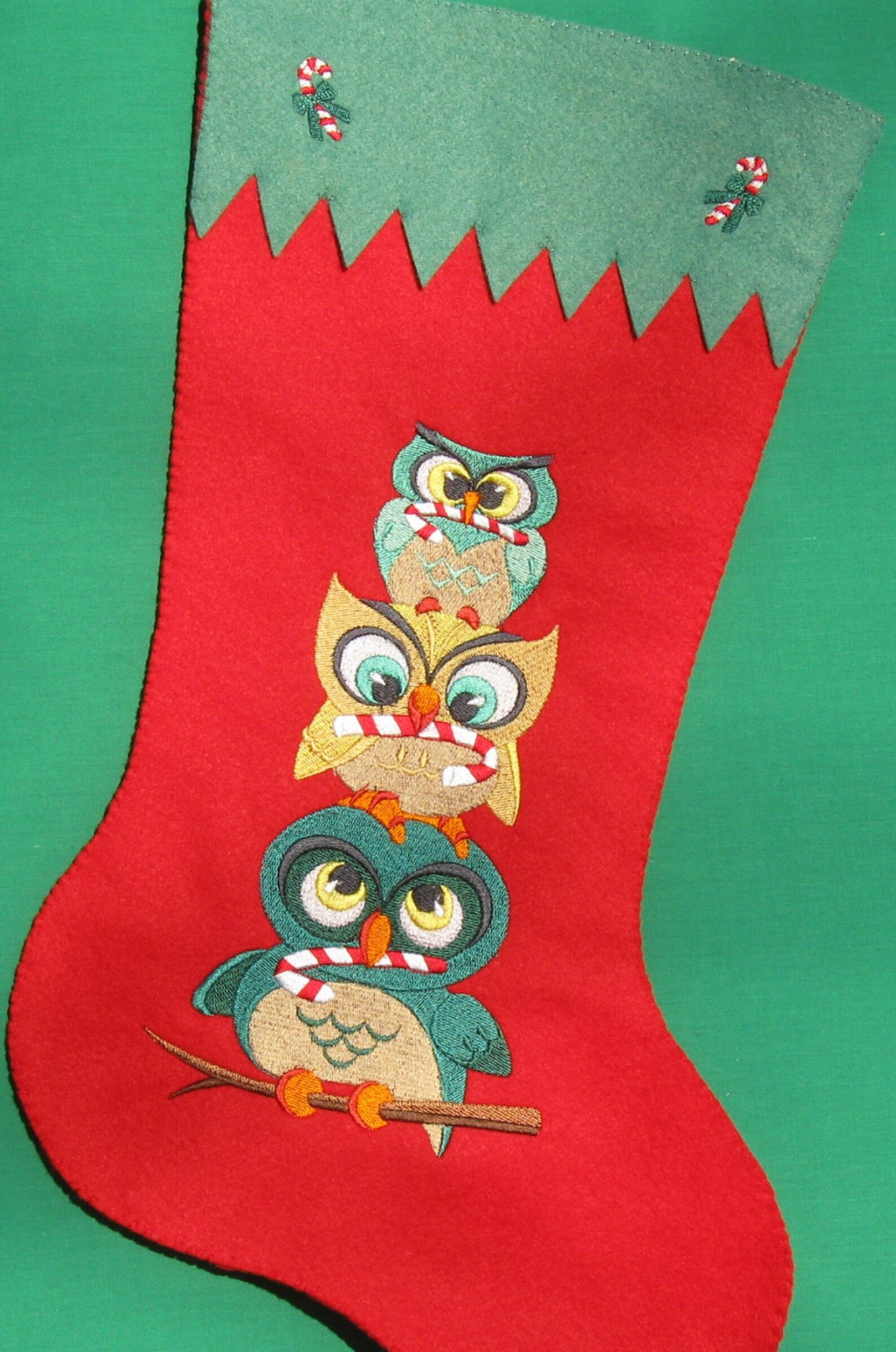 Felt Owl Christmas Stocking Personalized Christmas Stocking - Etsy