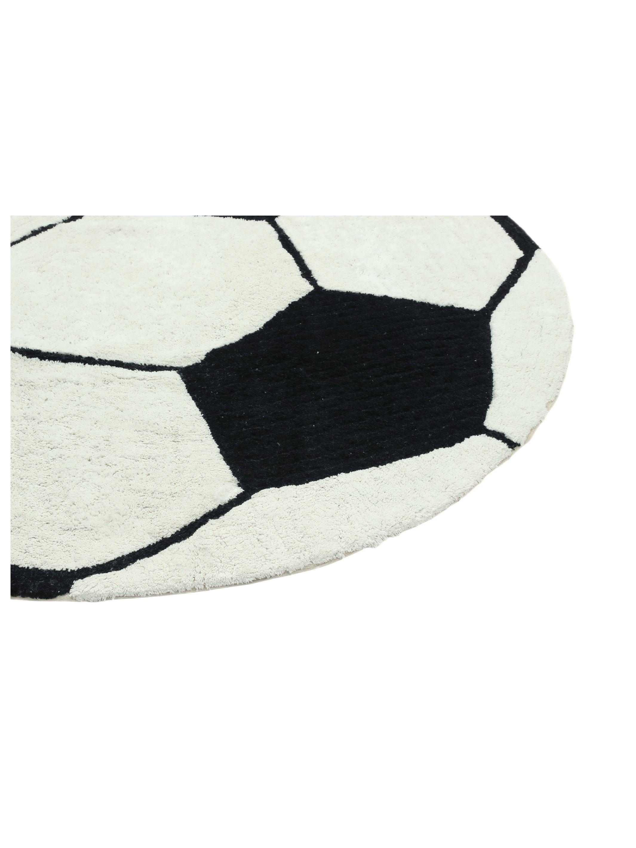 Round Soccer Rug: Washable Cotton Kids Play Mat (150cm) - Etsy