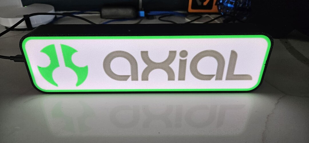 Axial Rc 3d Printed LED Light Box Sign USB C Powered - Etsy