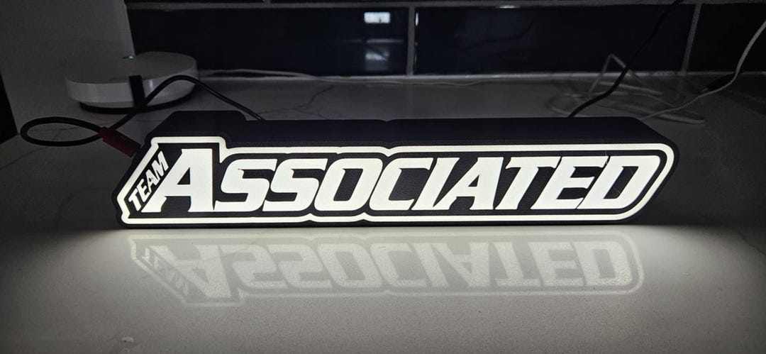Team Associated LED Light Box RC Sign USB C Wall Mounted or Free ...