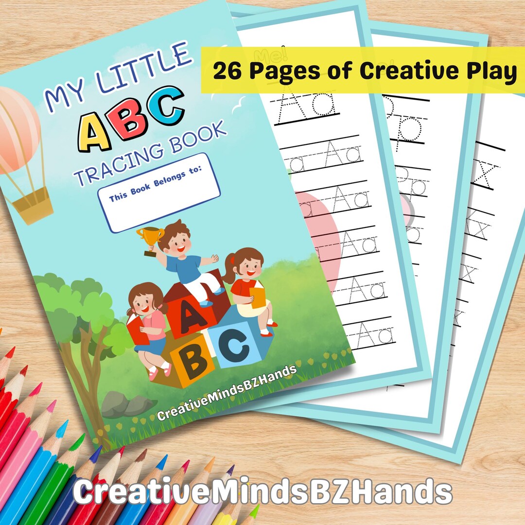 Traceable Letters Busy Book for Kids Alphabet Tracing Activity Book ...