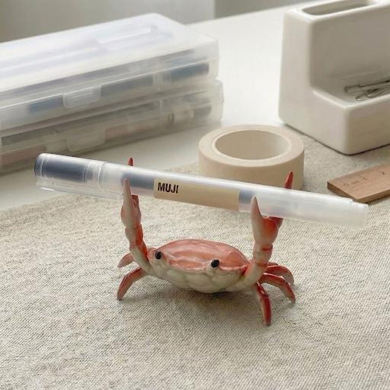 Crab Pen Holder Desk - Etsy