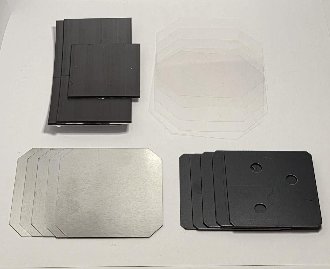 2" X 2" Square Magnet Components / Refill Kit for Button Maker Machines ...