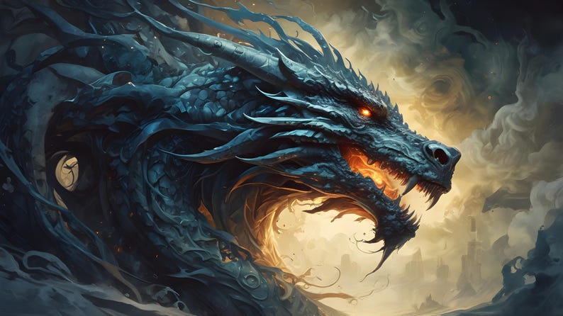 Dragon Lock Screen Ipad, Iphone, Tablets, Downloadable Poster - Etsy