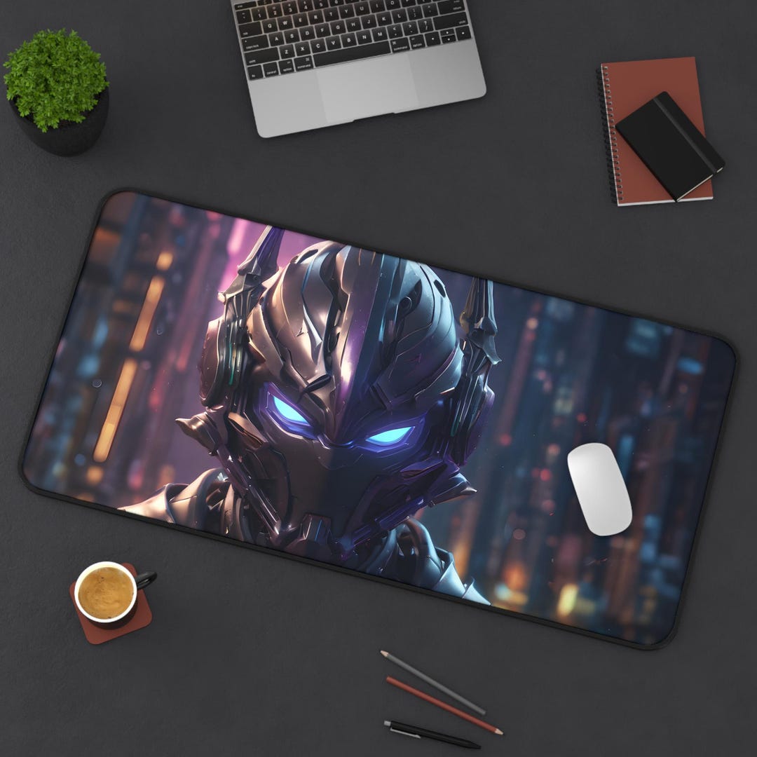 Iron Knight Desk Mat, Medieval Mouse Pad, Gaming Table Mat, Knight ...