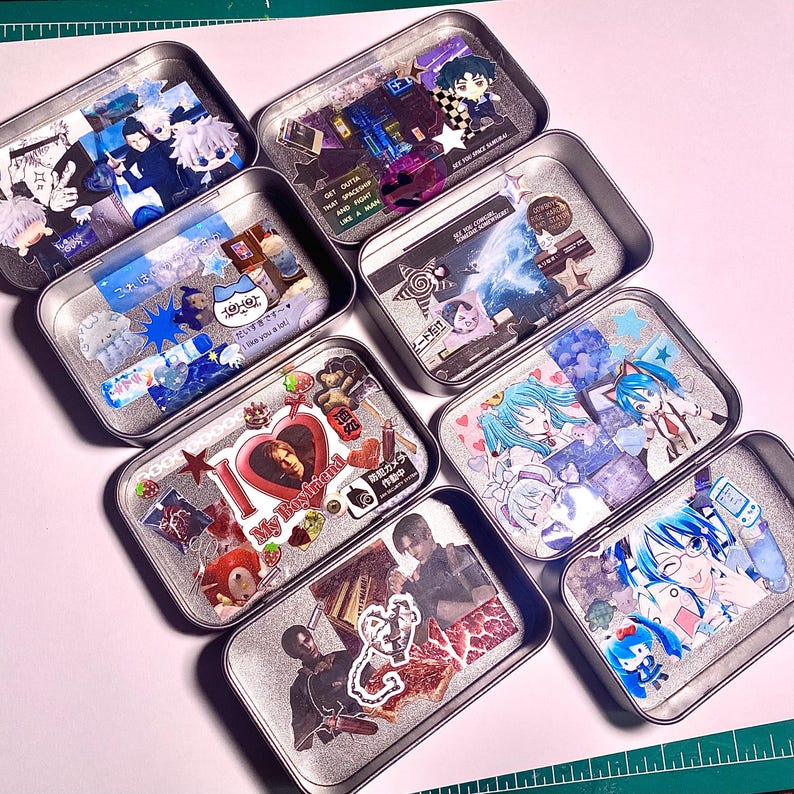 Custom Tin Wallet | Mini Stash Box or Pocket Altar - Etsy