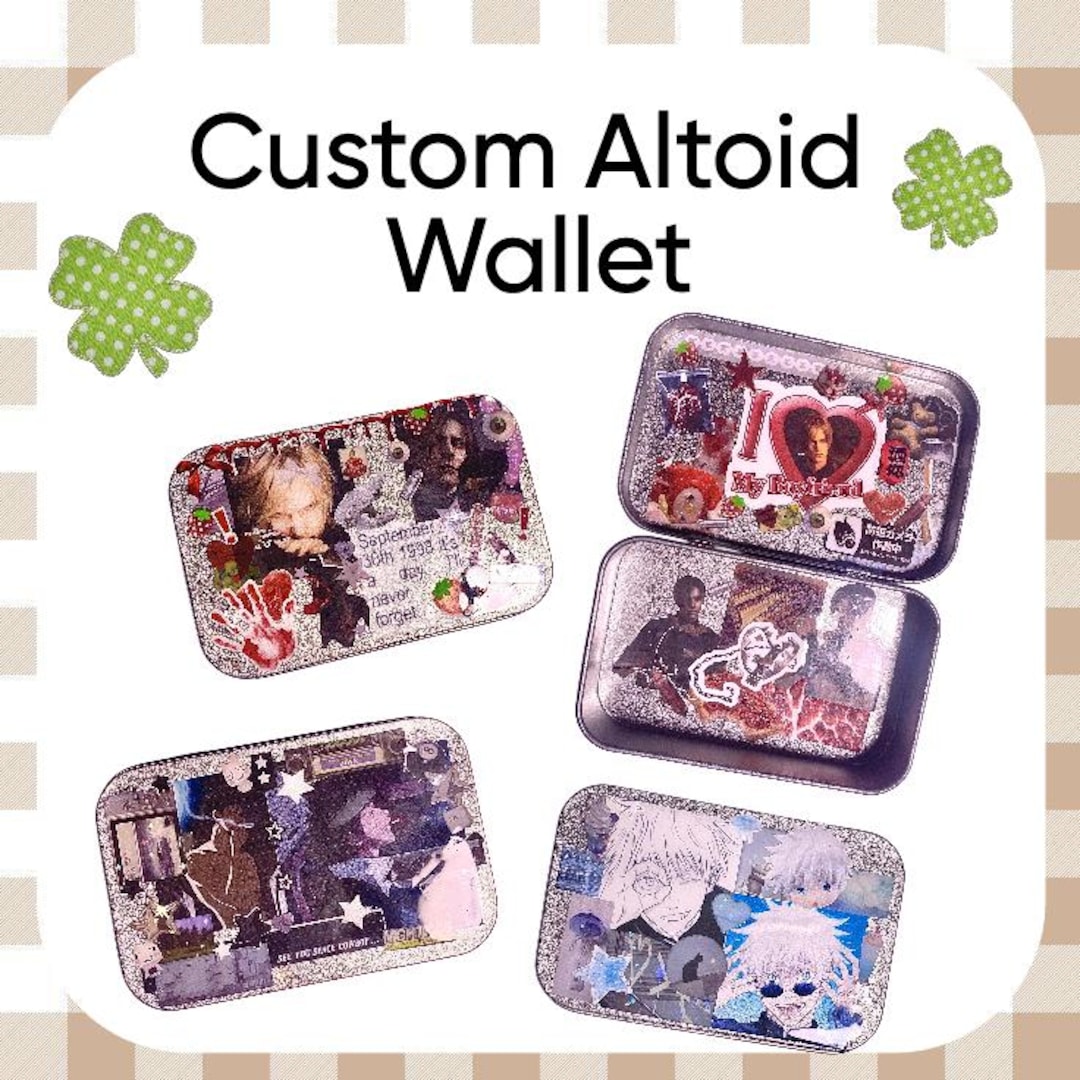 Custom Tin Wallet | Mini Stash Box or Pocket Altar - Etsy