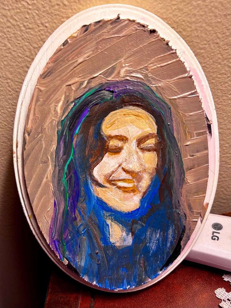 Custom Hand-painted Portrait From Photo, Acrylic Painting, Watercolor ...