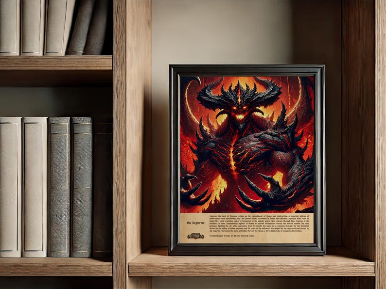 Azgoraz (#9), Fantasy Art Print, Epic Digital Painting, Collectible ...