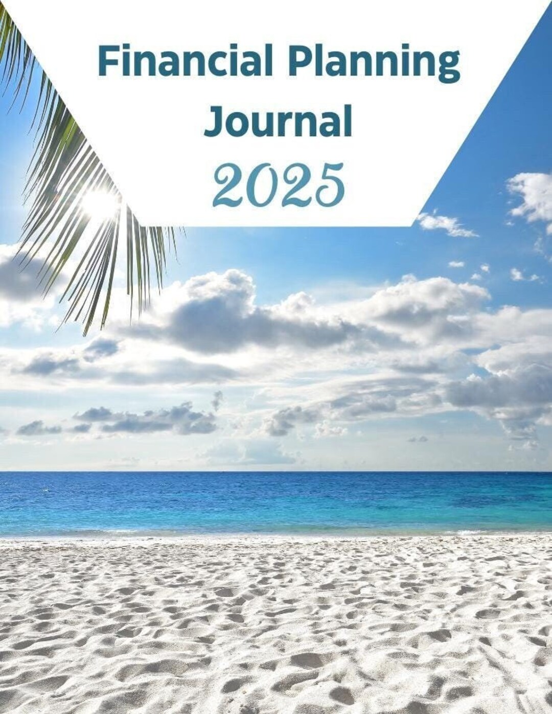 CANVA TEMPLATE LINK: Financial Planning Journal 2025 Beach Theme - Etsy