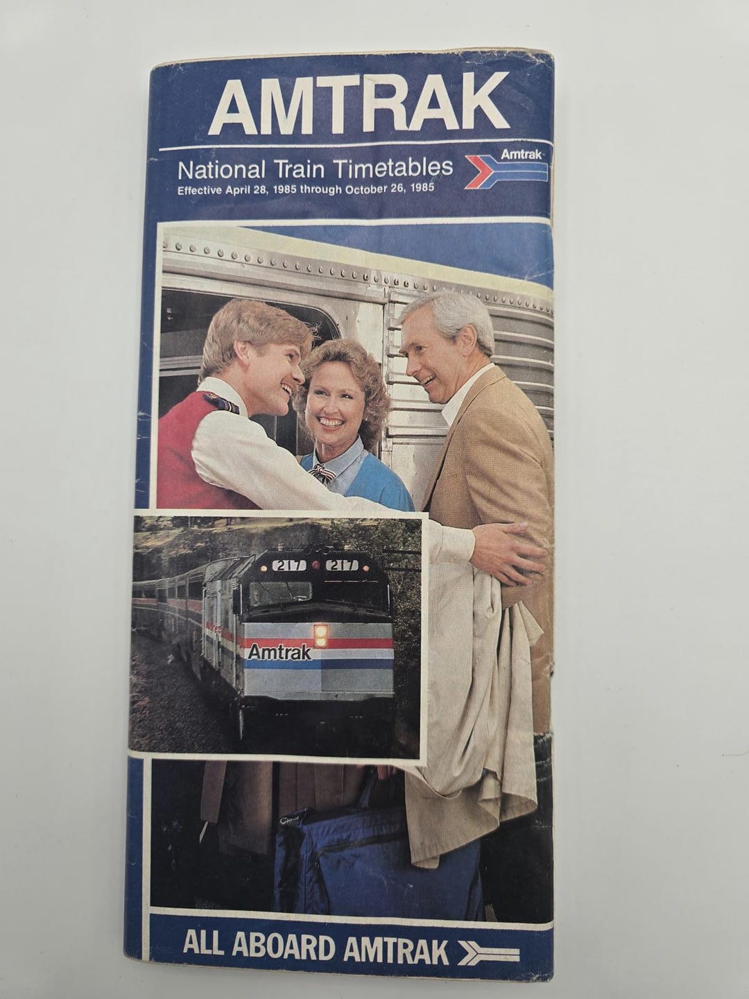 Vintage Amtrak 1985 National Train Timetable Brochure - All Aboard ...