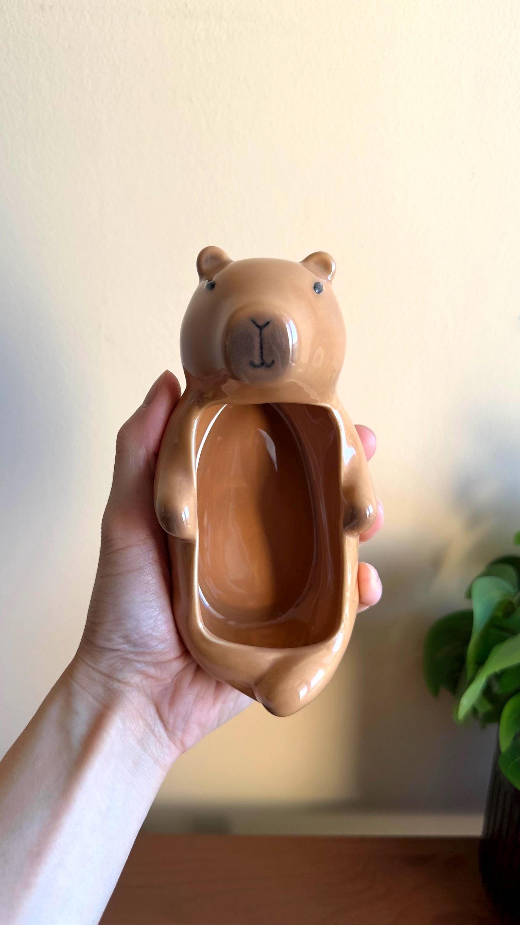 Ceramic Capybara Snack Bowl With Yuzu Dipping Dishes: Party Food Set - Etsy