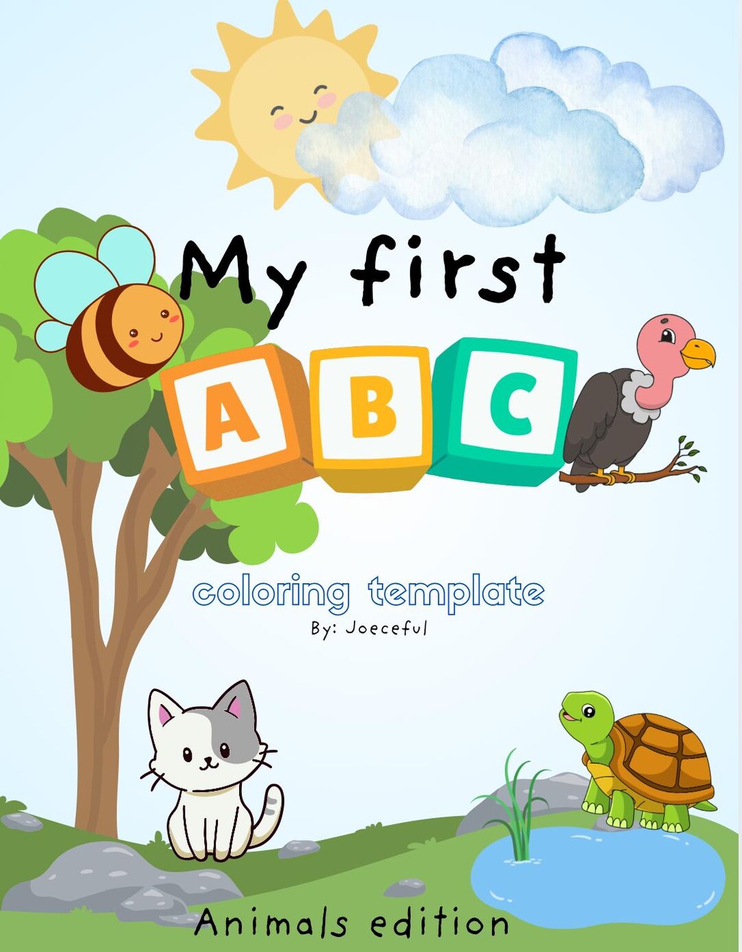 Baby’s First ABC Coloring Book | Downloadable Template | Animals ...