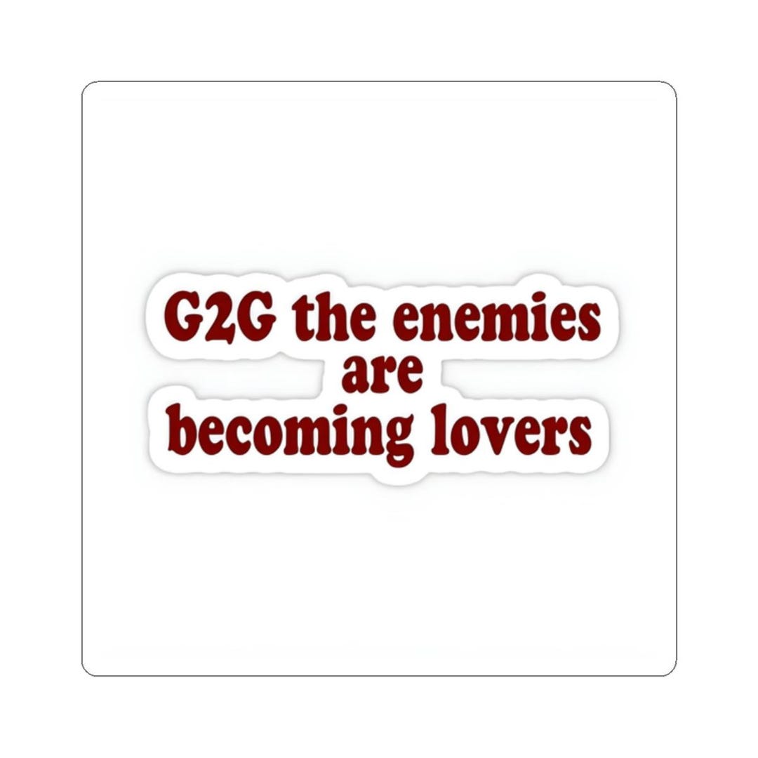 Romantic Enemies to Lovers Kiss-cut Stickers, Cute Laptop Decor ...