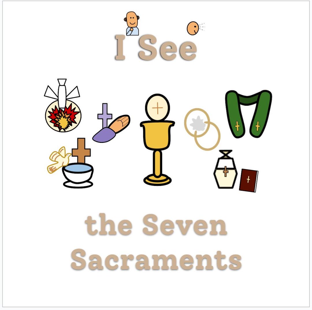 Adapted Book Interactive Book I See the Seven Sacraments Spiritual ...