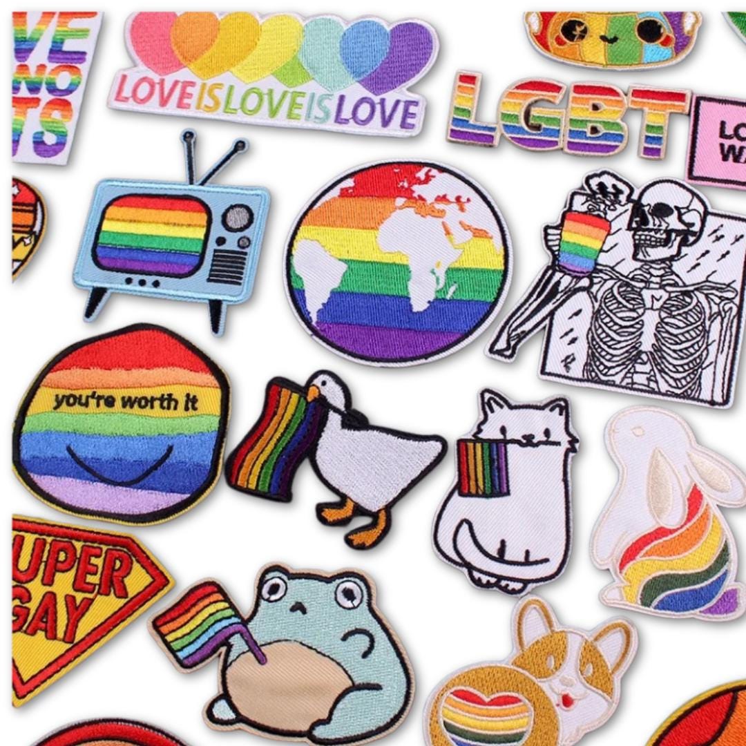 Custom LGBT Embroidered Patch, Pride Gay Patches for Clothing, Badges ...