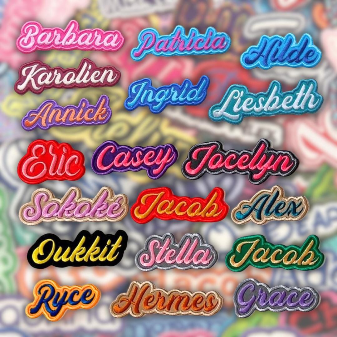 Custom Name Embroidered Patch, Personalized Text Patches, Iron On/sew ...