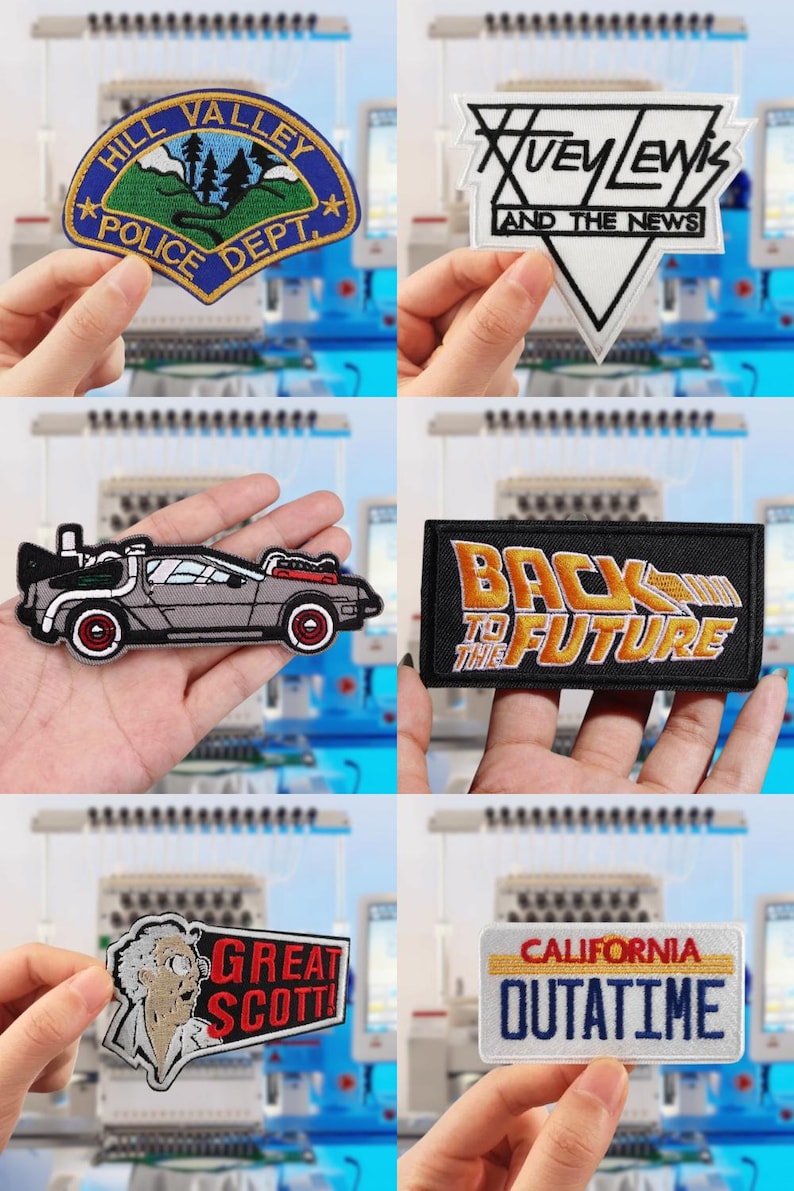 Back to Future Embroidered Patch, Custom Movie Patches, Appliques ...