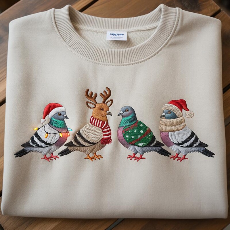 Pigeon Sweater Christmas - Etsy