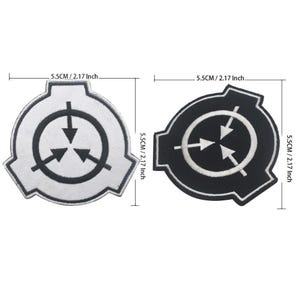 SCP Foundation Embleem Embroidered Patch, Supernatural Lover Embroidery ...