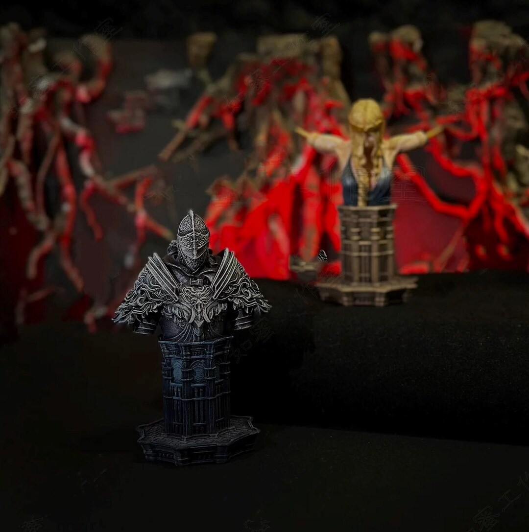 Elden Ring Characters Chess Raging Wolf Chess Pieces Queen Marika Chess ...