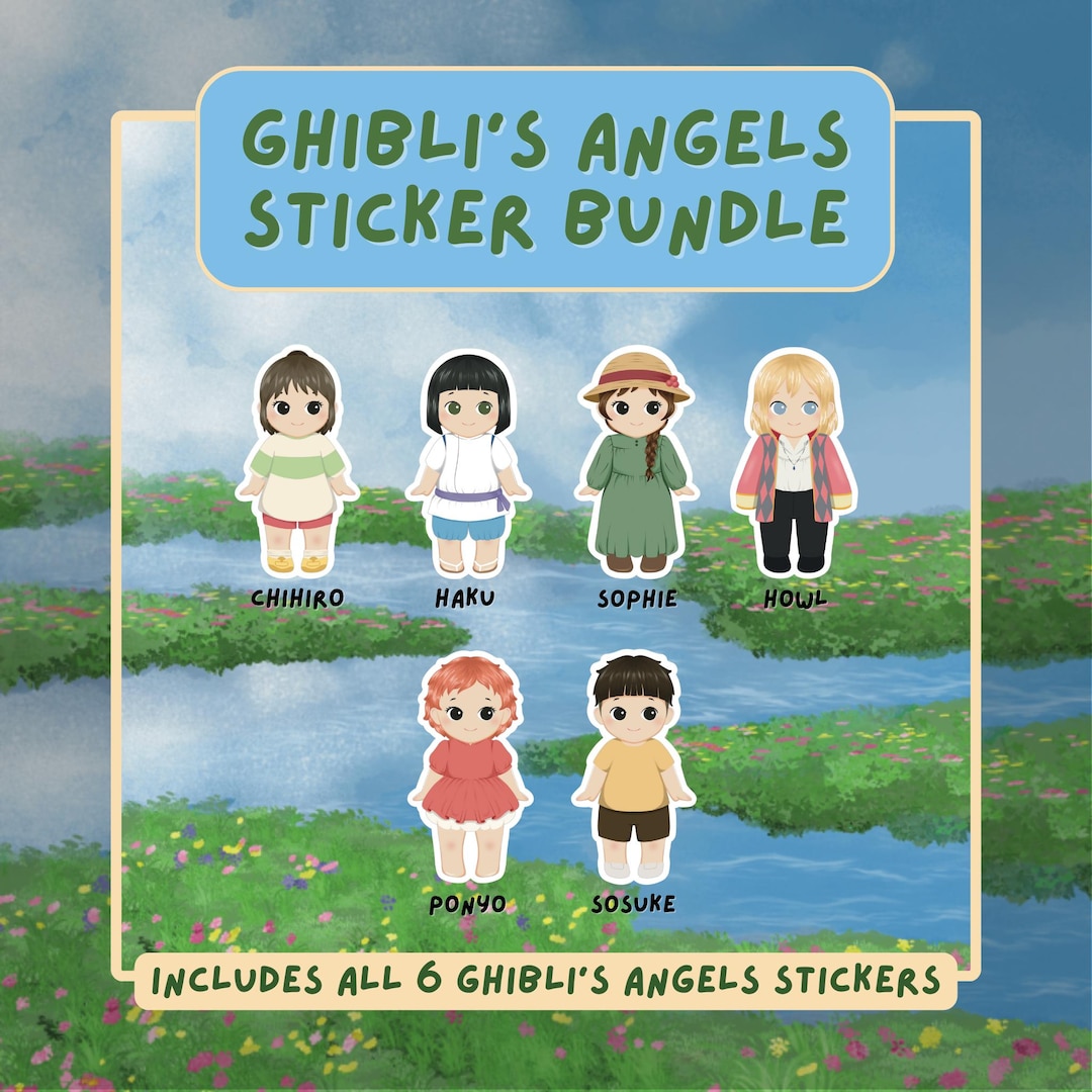 Ghibli's Angels Sticker Bundle | Studio Ghibli X Sonny Angels Inspired ...