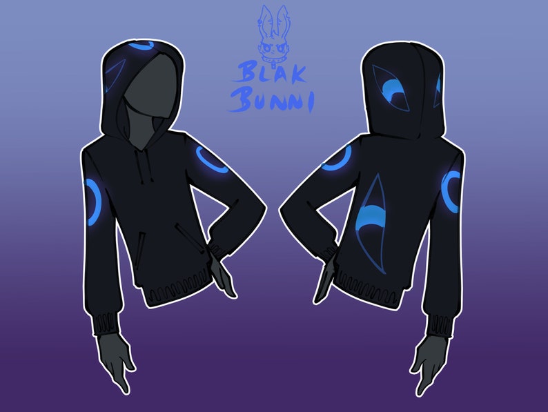 Umbreon Cosplay Inspired Printed Fabric Hoodie or Sweatshirt - Etsy