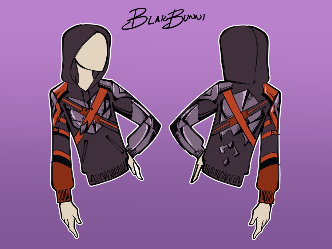 Shez Cosplay Inspired Hoodie - Based on the Male Design - Etsy