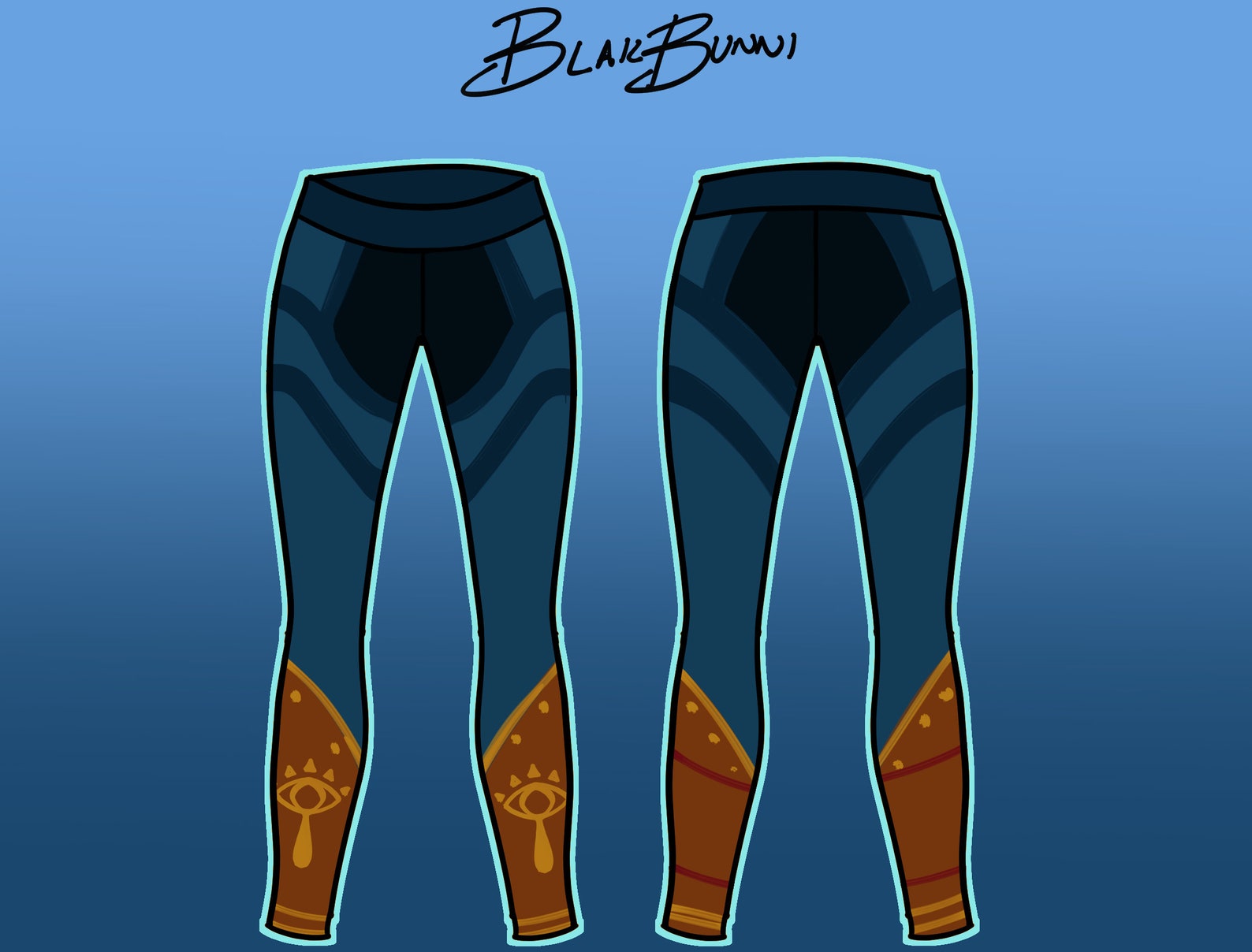 Sheikah Cosplay Printed Fabric Leggings - Etsy